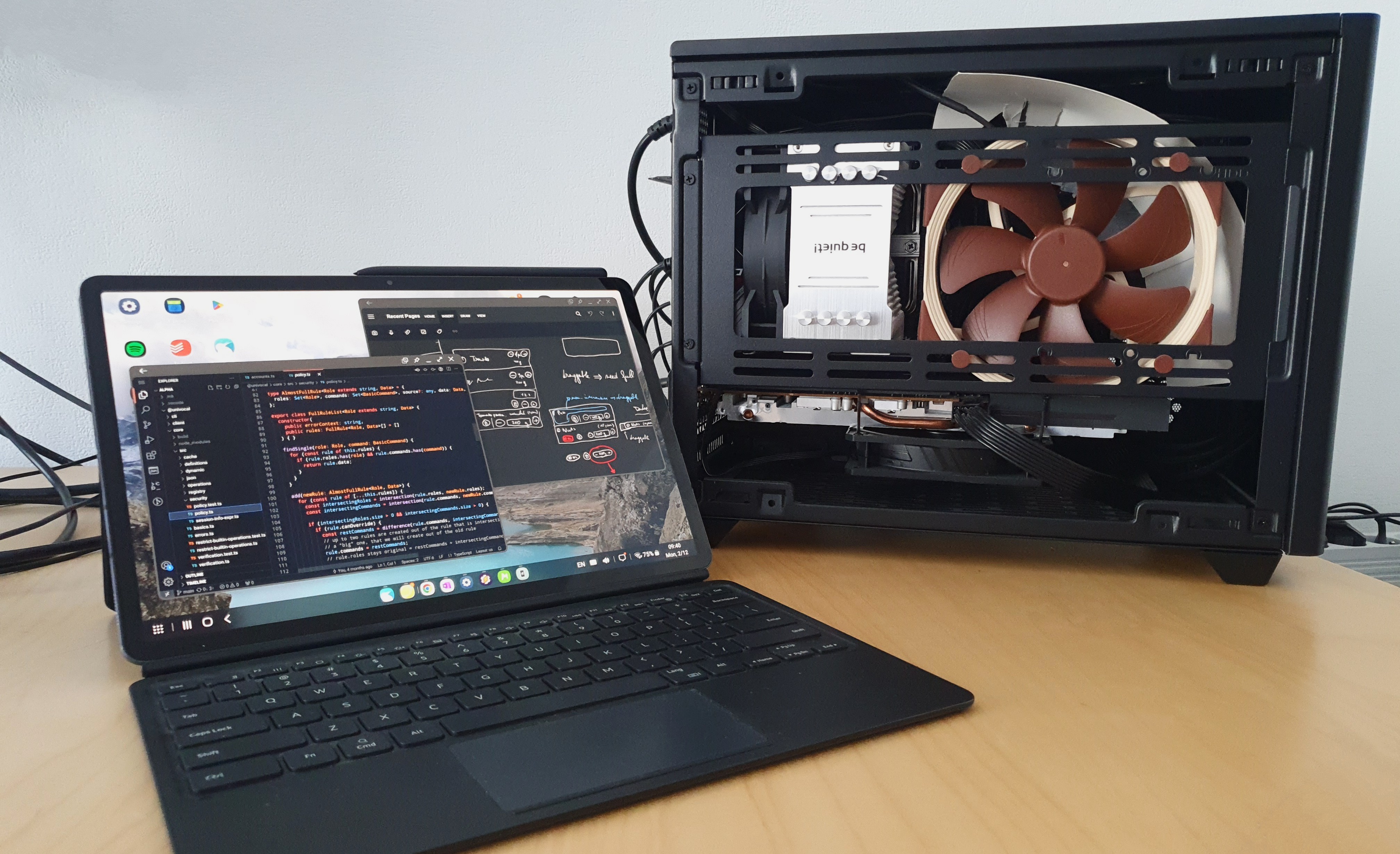 My Desktop+Tablet Development Setup